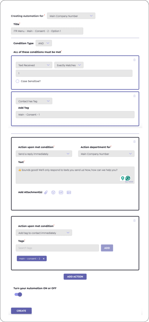 How to Set Up a Basic Consent Tracker ITR | Beetexting